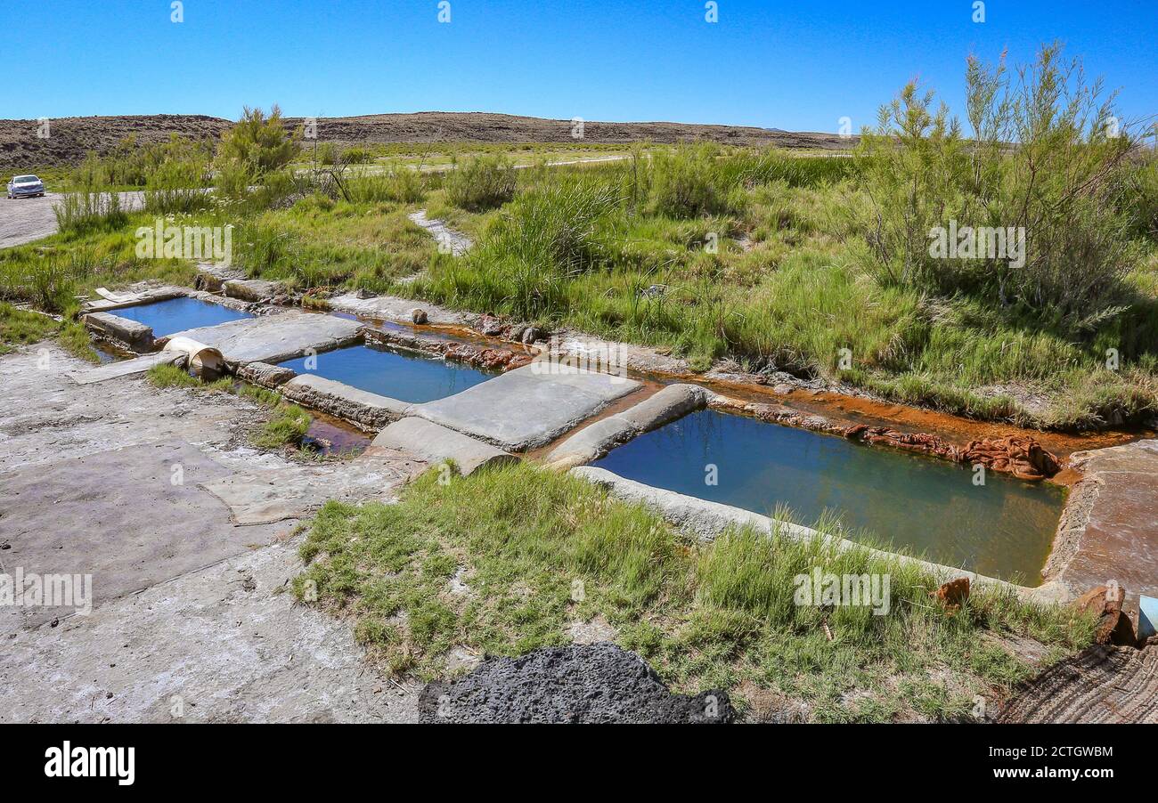 Baker Hot Springs soaking pools Stock Photo - Alamy