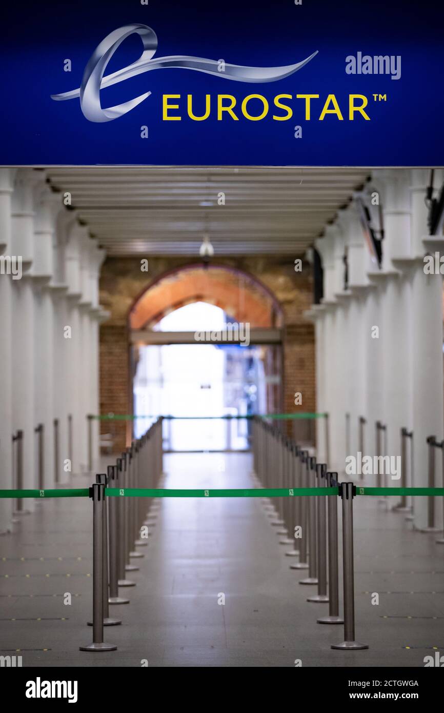 The Eurostar terminal at St Pancras International Station, London Stock ...