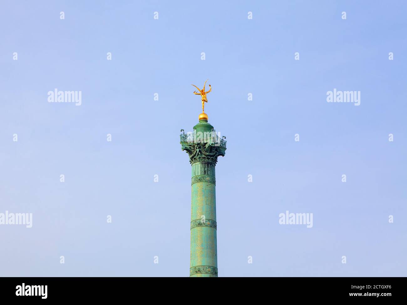 July Column at Place de la Bastille in Paris Stock Photo - Alamy
