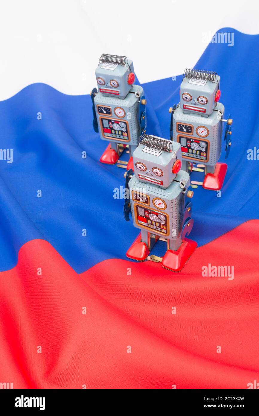 Russian hackers flag hi-res stock photography and images - Alamy