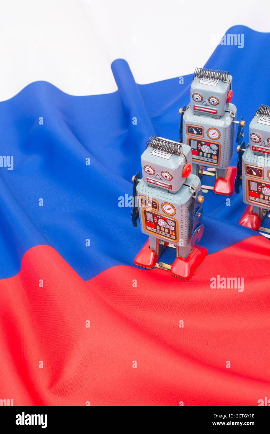 Russian hackers flag hi-res stock photography and images - Alamy