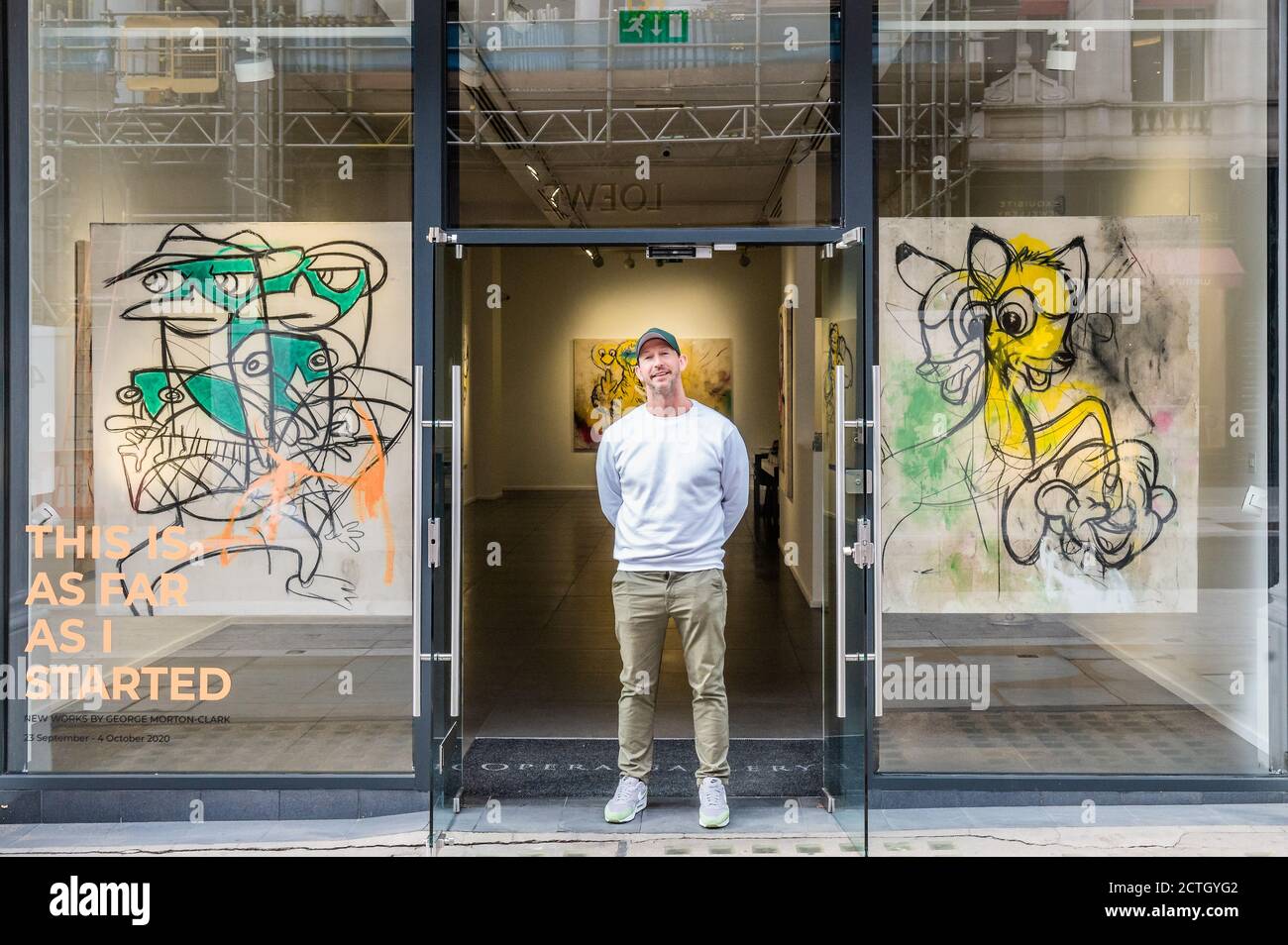 London, UK. 23rd Sep, 2020. George Morton Clark with Bird Up and ...