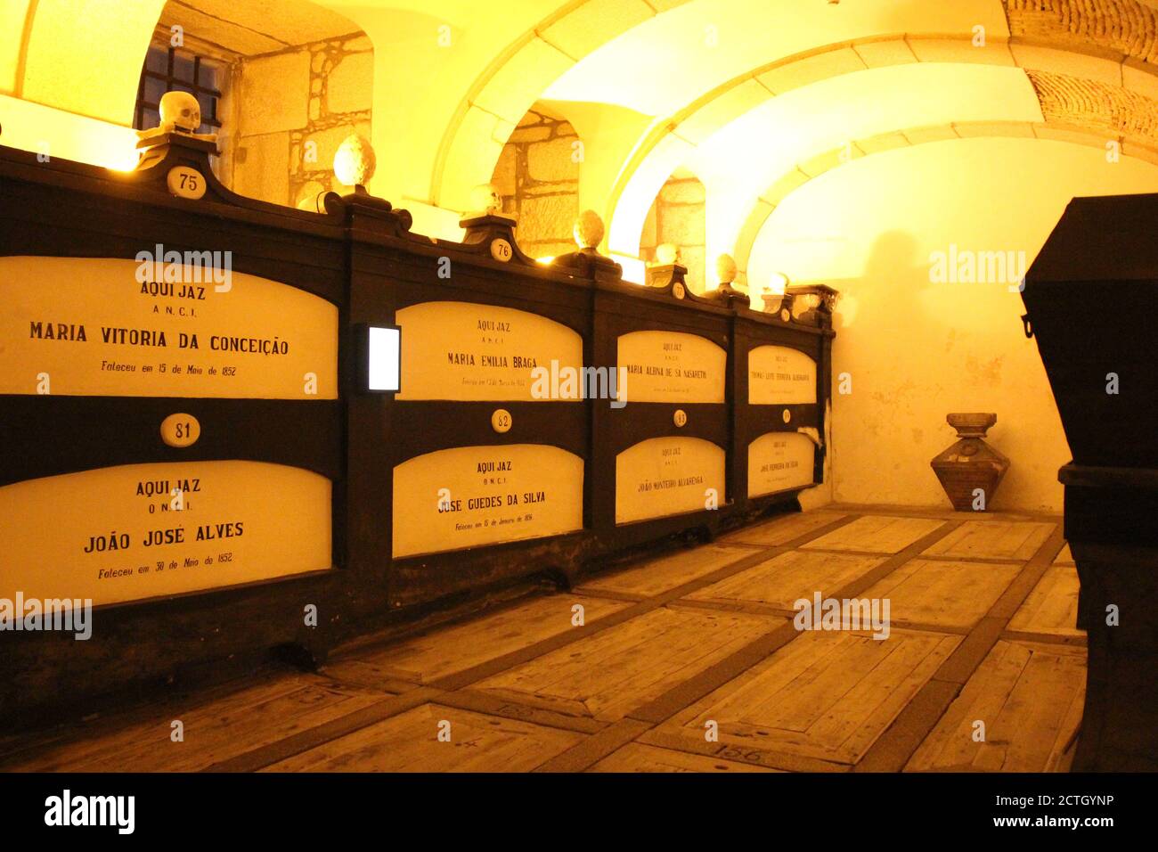 crypt of the saint-francis church in porto (portugal Stock Photo - Alamy