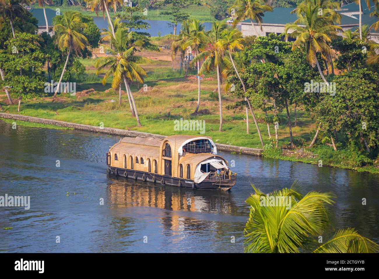 Alleppey houseboat hi-res stock photography and images - Alamy