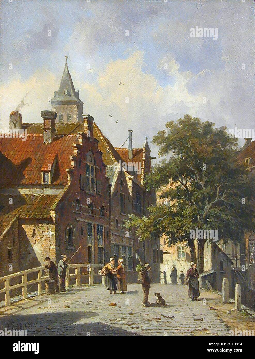 Dutch town scene hi-res stock photography and images - Alamy