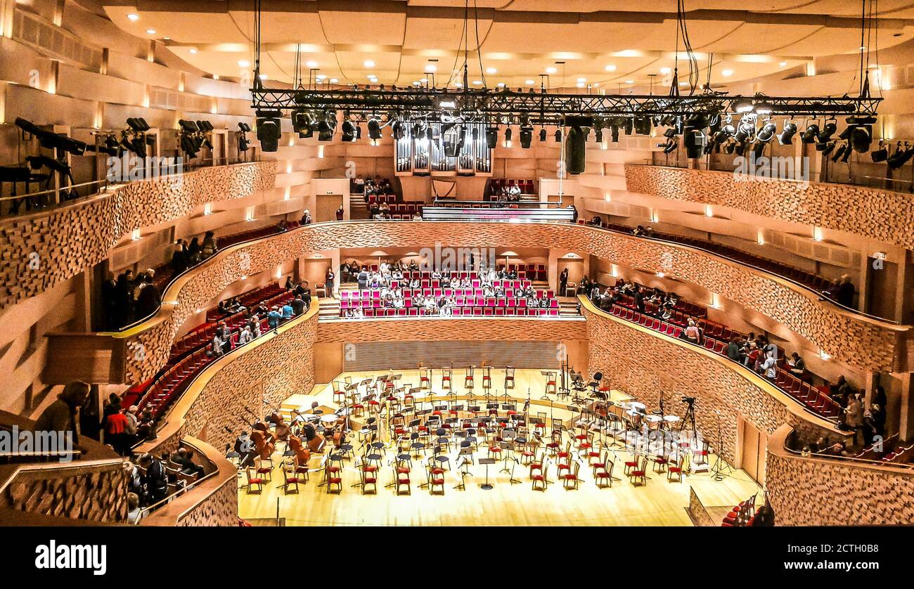The Concert hall of the Mariinsky theatre. Saint-Petersburg, Russia ...