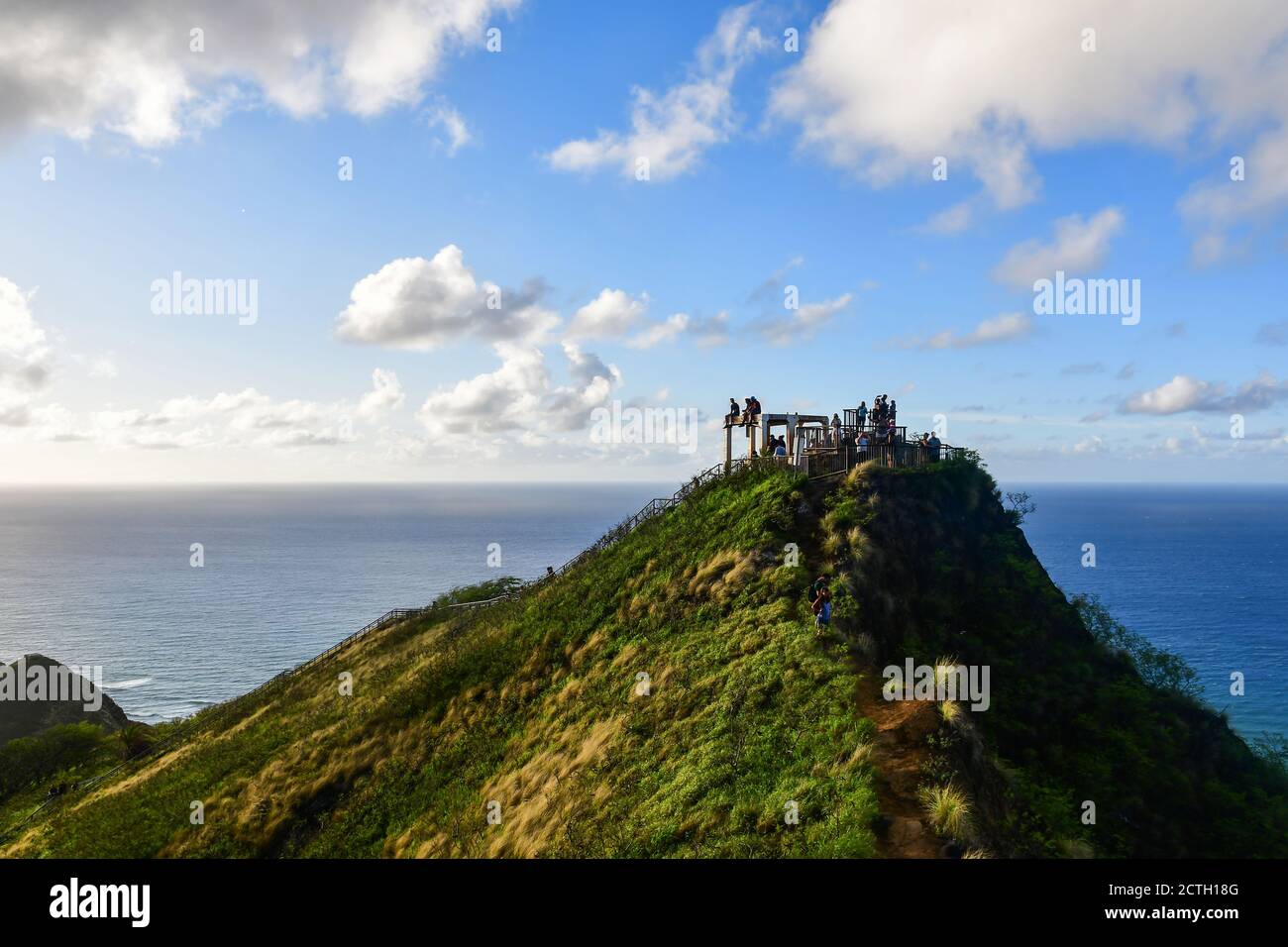 Diamond Head State Monument's hill in Hawaii Stock Photo - Alamy
