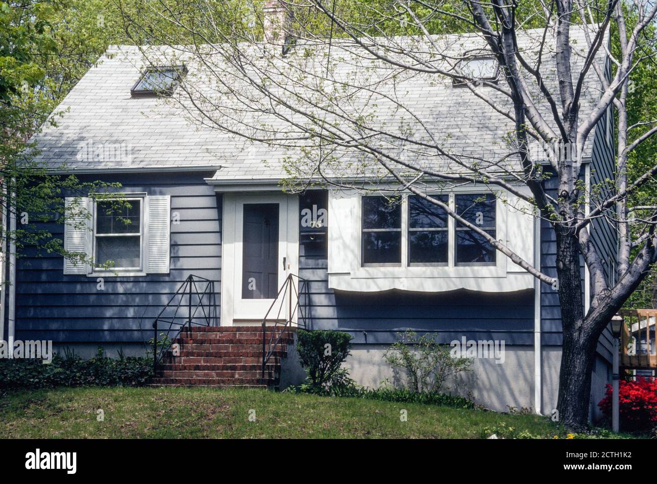 Modest suburban house in New Jersey, USA Stock Photo - Alamy