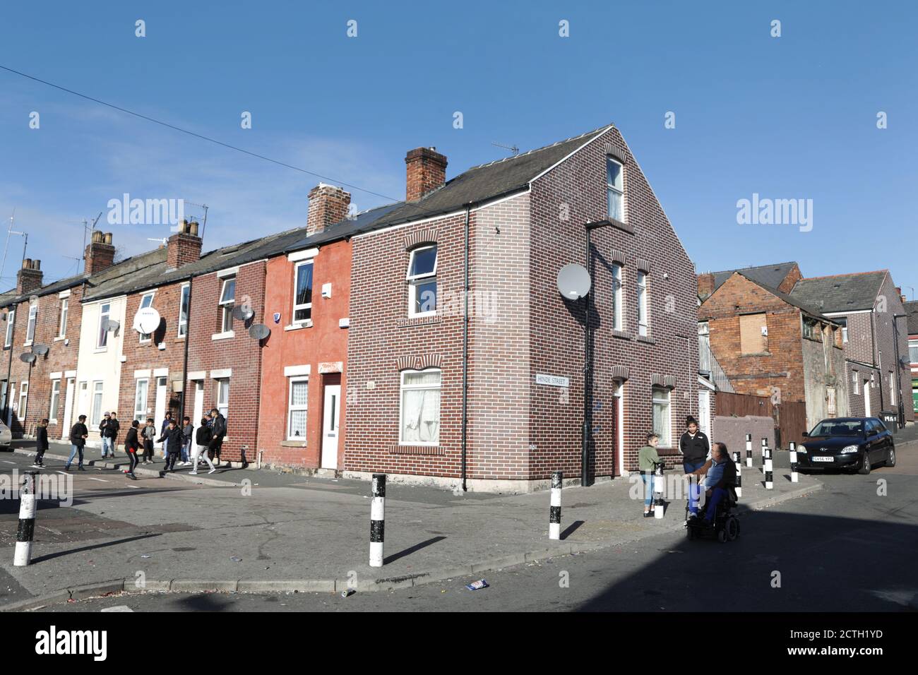 Roma community in Page Hall Sheffield Stock Photo - Alamy