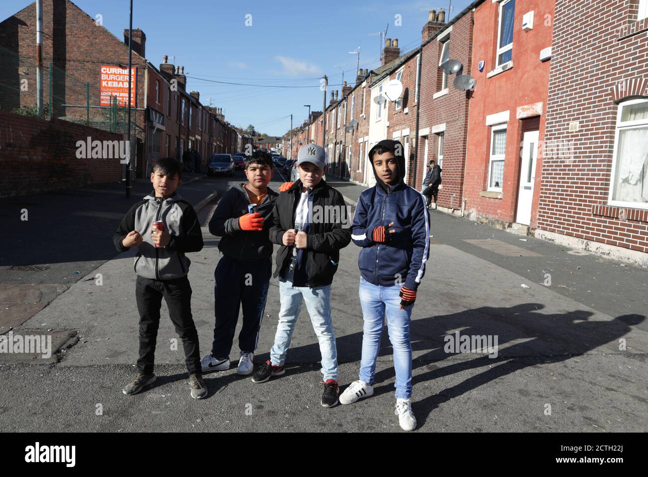 Roma community in Page Hall Sheffield Stock Photo - Alamy