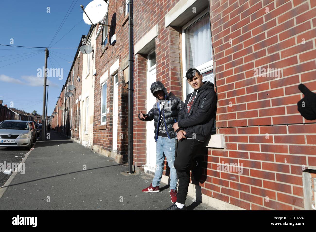 Roma community in Page Hall Sheffield Stock Photo - Alamy