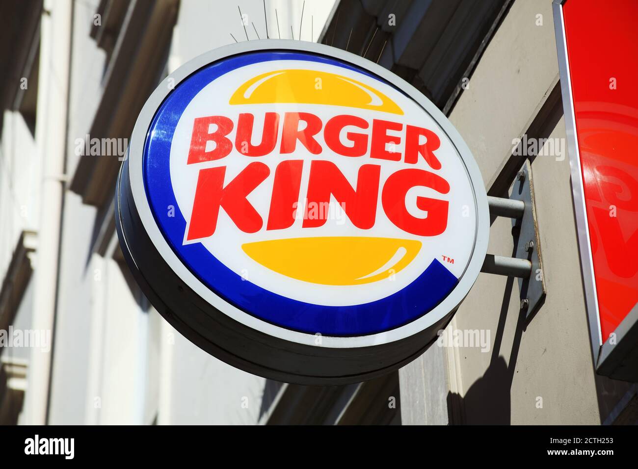 Yellow And Red Burger Logo