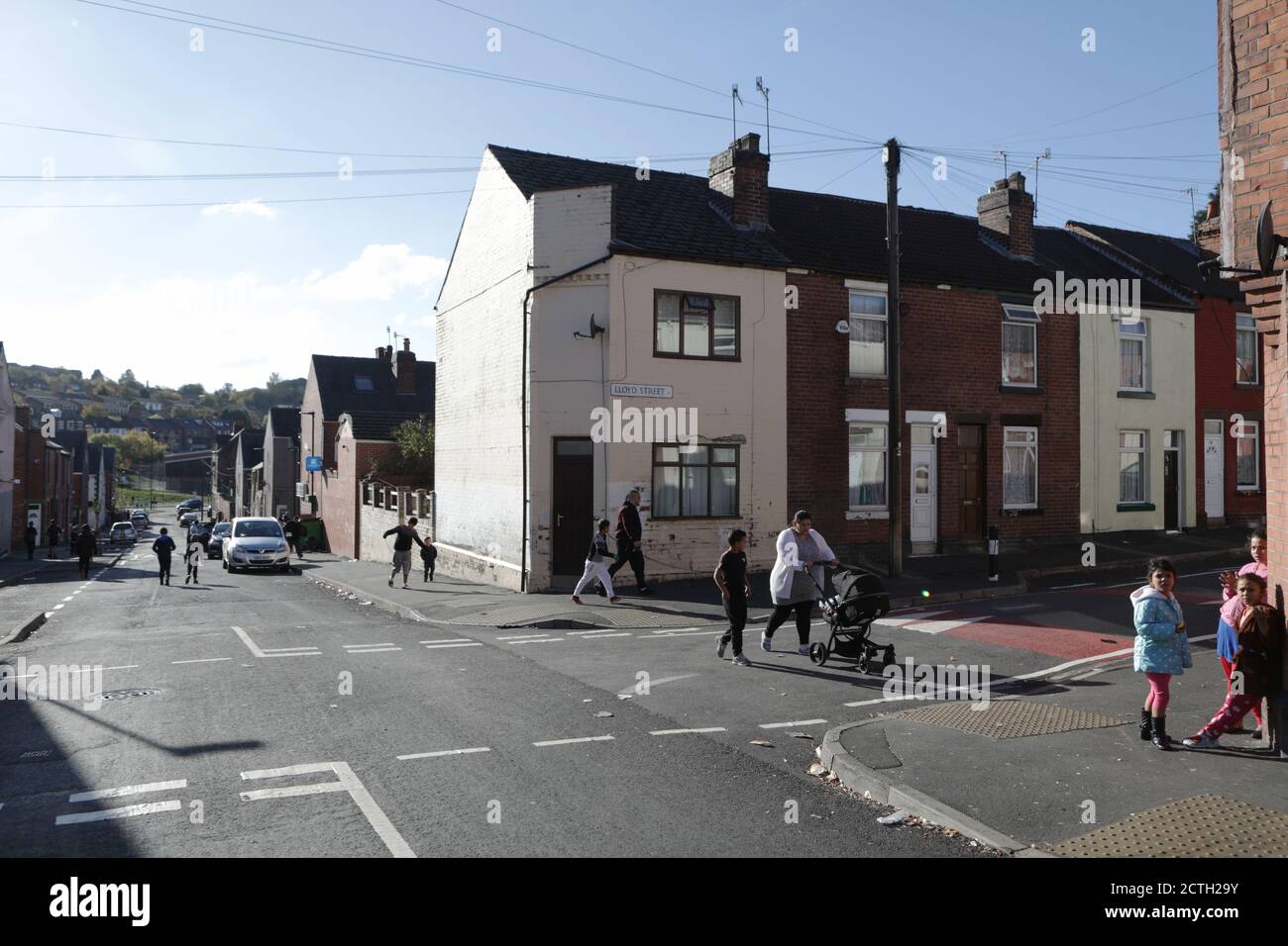 Roma community in Page Hall Sheffield Stock Photo - Alamy