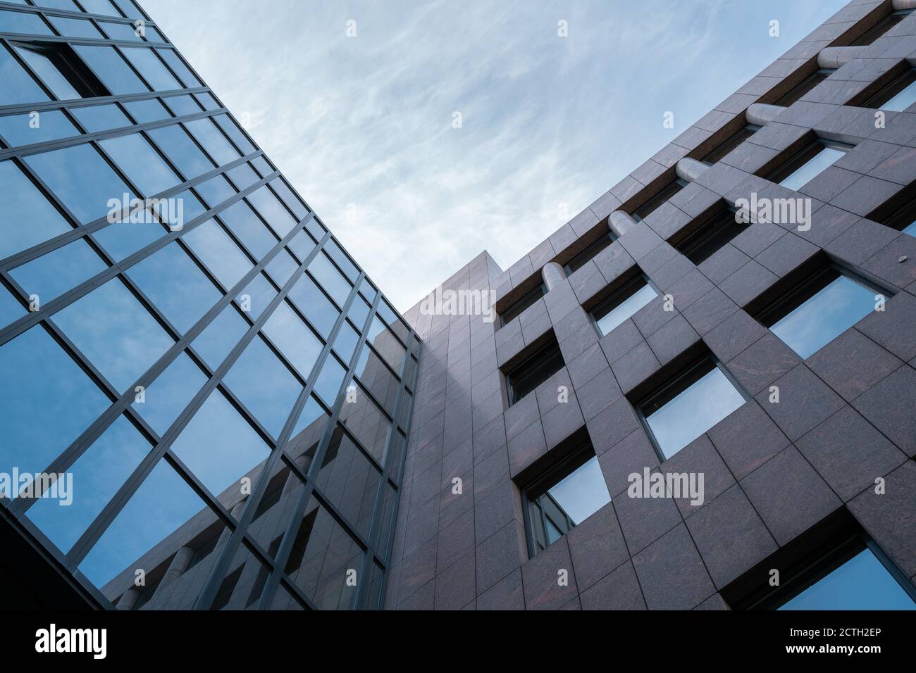 Low angle brick building hi-res stock photography and images - Alamy