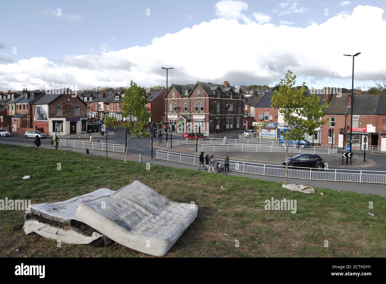 Roma community in Page Hall Sheffield Stock Photo - Alamy
