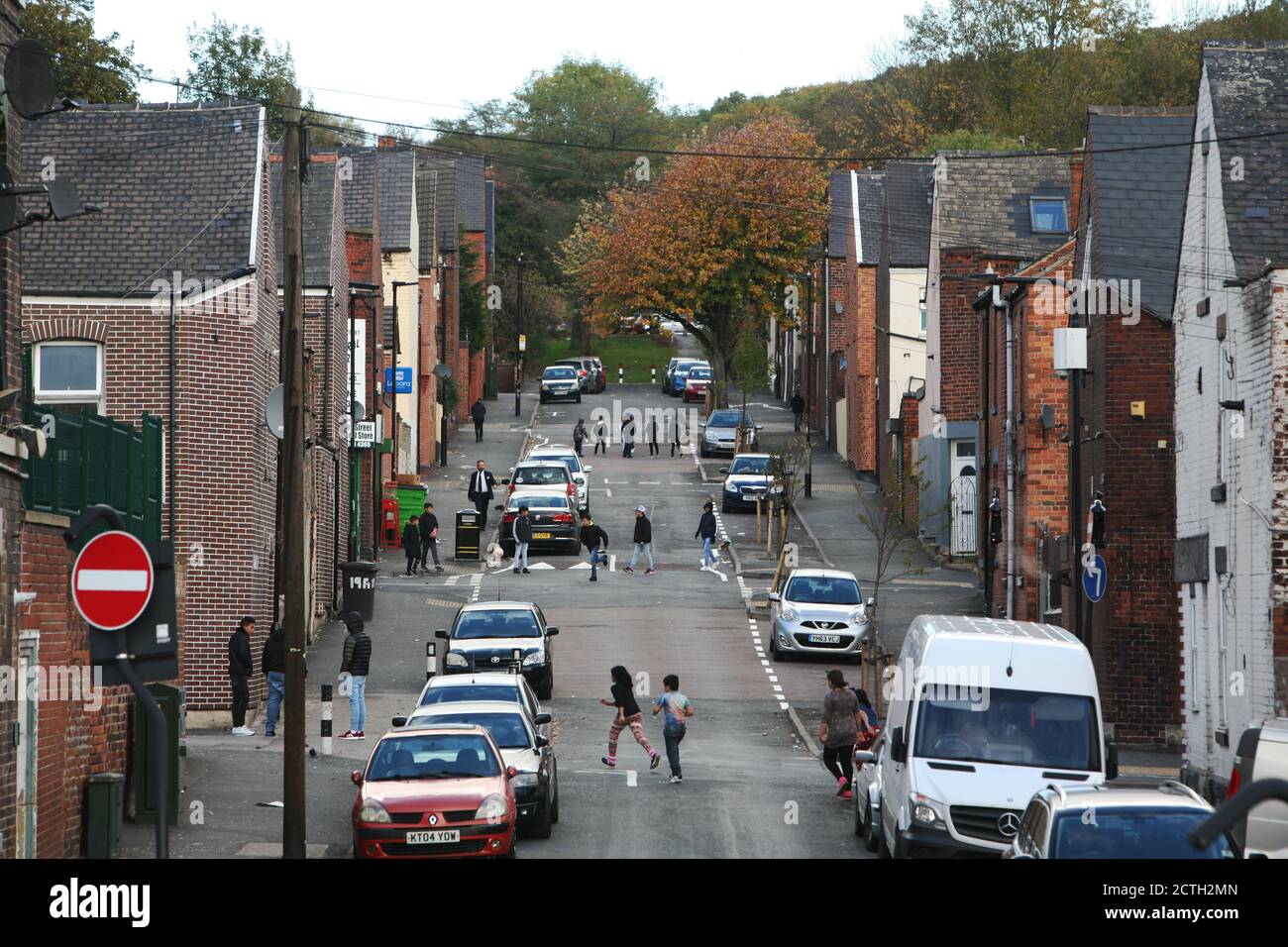 Roma community in Page Hall Sheffield Stock Photo - Alamy