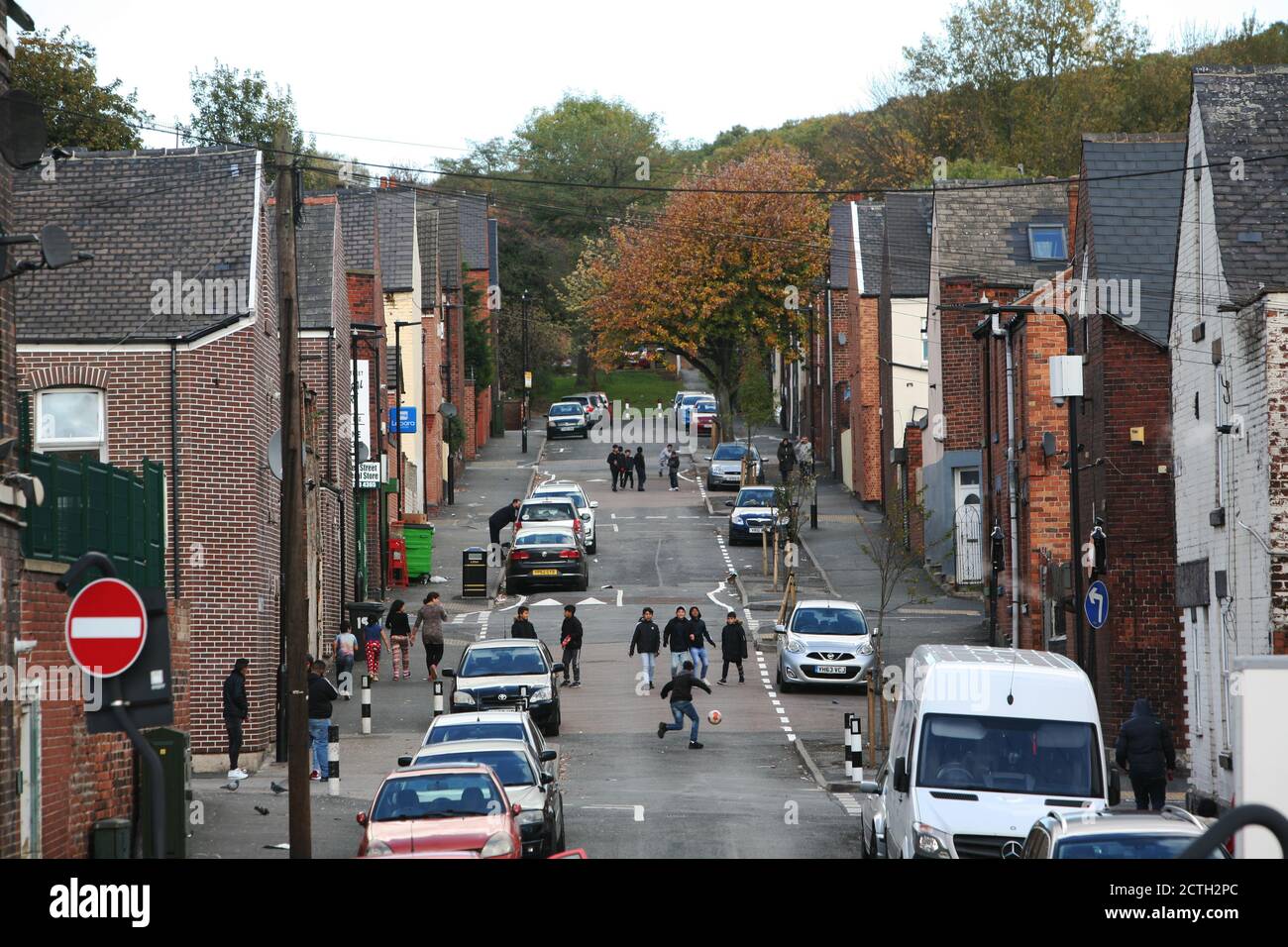 Roma community in Page Hall Sheffield Stock Photo - Alamy