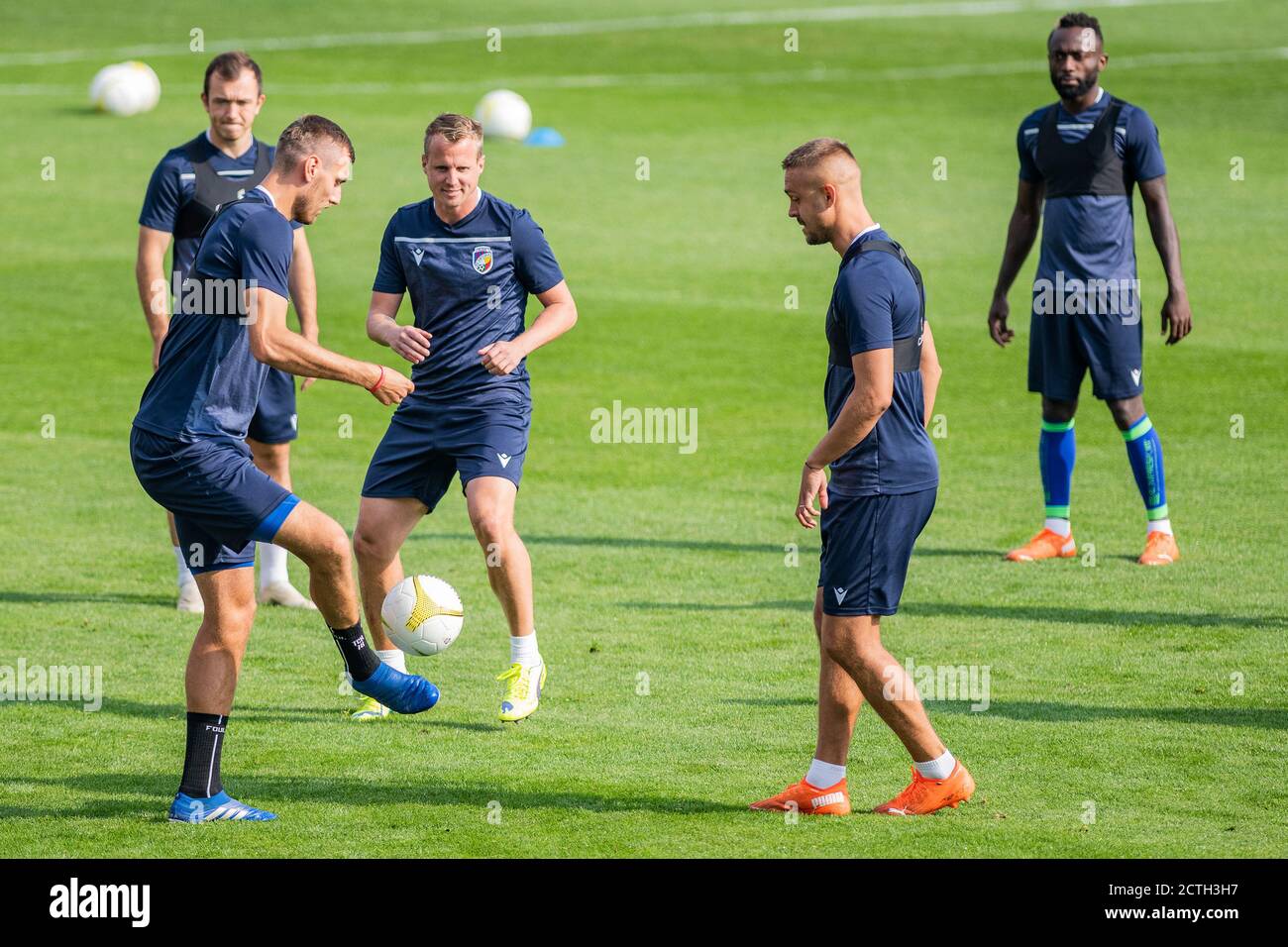 Pilsen, Czech Republic. 23rd Sep, 2020. Soccer player of Victoria Plzen ...