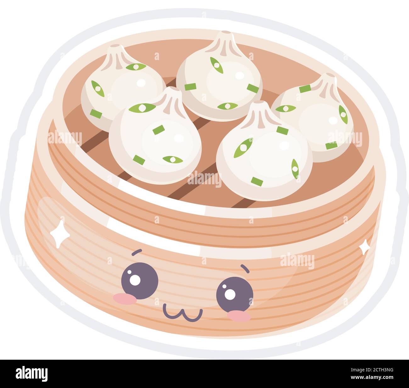 Chinese Dim Sum Cute Kawaii Vector Character Stock Vector Image And Art