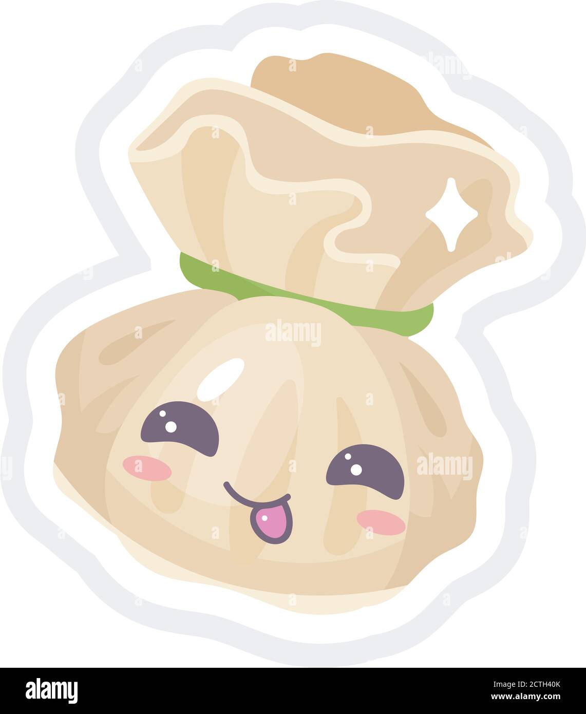 Chinese Dumpling Cute Kawaii Vector Character Stock Vector Image And Art