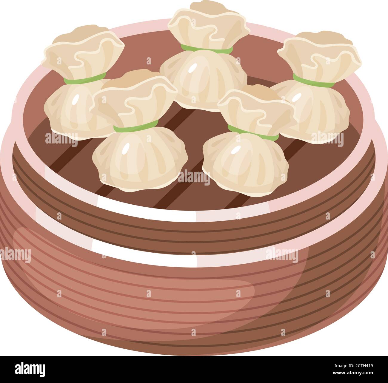 The small steamed bun Stock Vector Images - Alamy