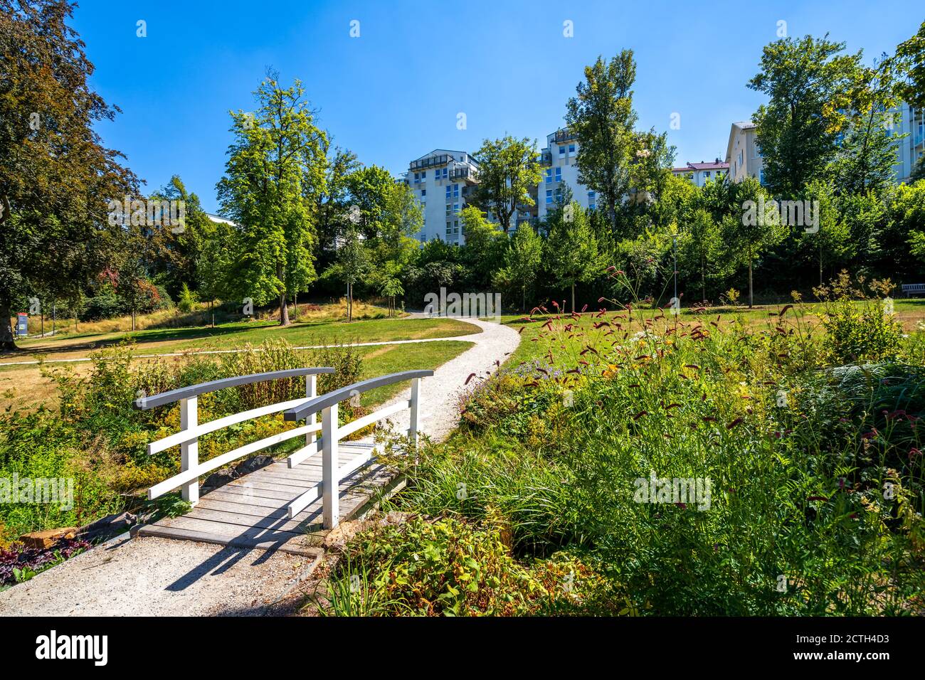 Public Garden, Bad Schwalbach, Germany Stock Photo - Alamy