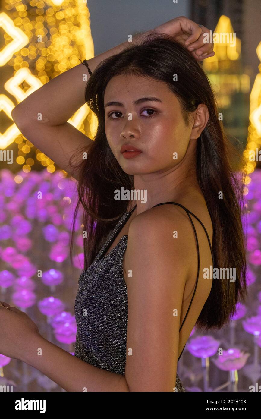 Pretty Asian girl Stock Photo - Alamy