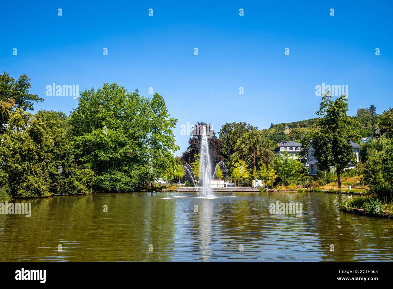 Public Garden, Bad Schwalbach, Germany Stock Photo - Alamy