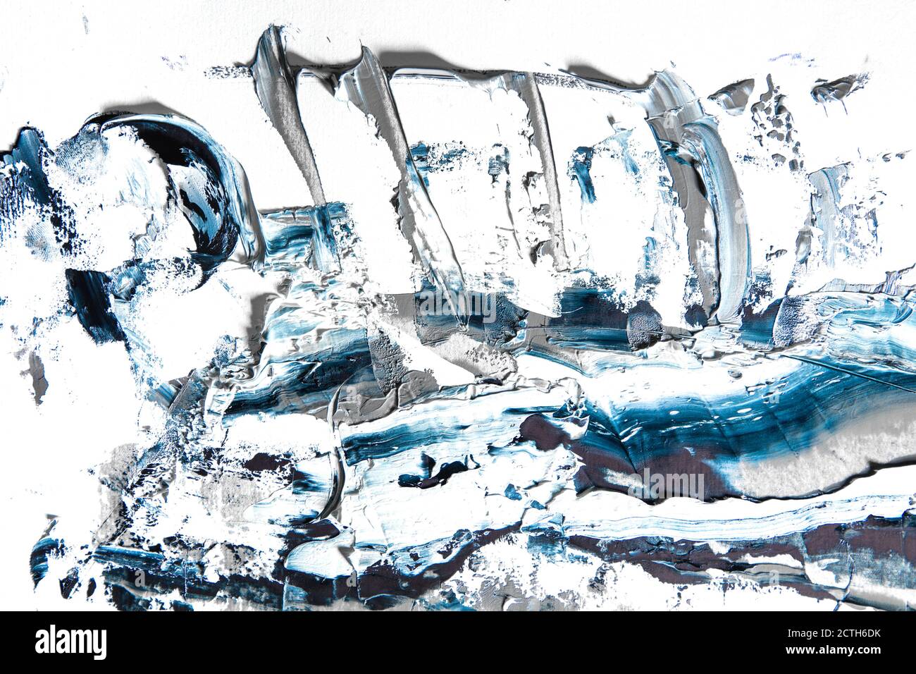 Ocean. Cream textured painting on seamless background, abstract artwork ...