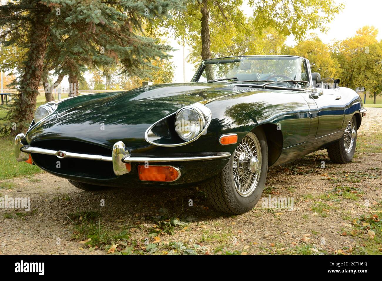 British racing green jaguar e type hi-res stock photography and images ...