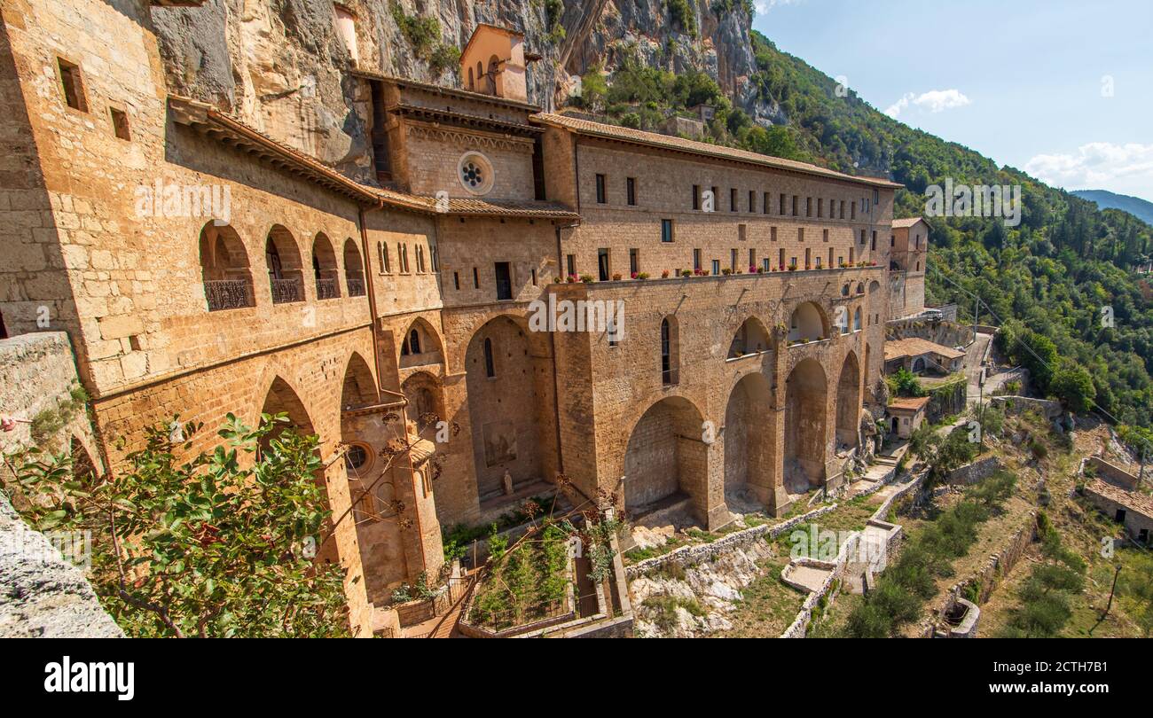 Main sight of Subiaco and one of the most beautiful Benedictine ...