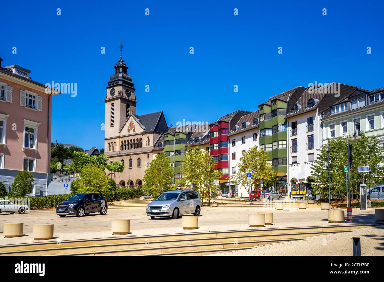 Church, Bad Schwalbach, Germany Stock Photo - Alamy