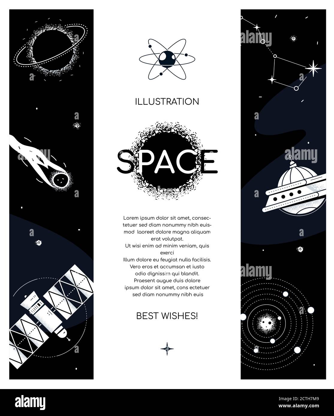 Space exploration poster Stock Vector Images - Alamy