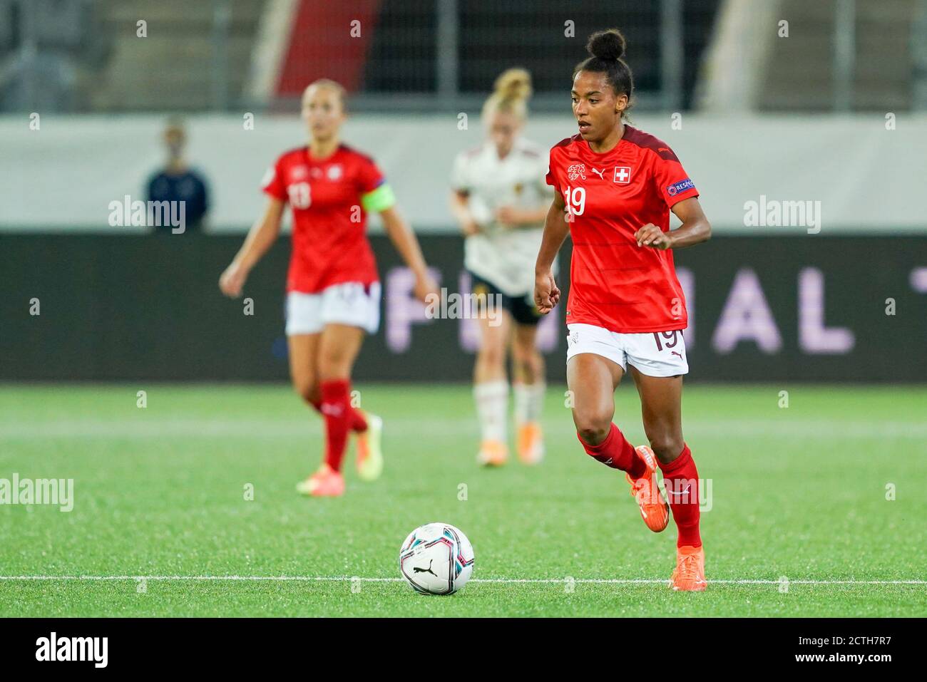 22.09.2020, Thun, Stockhorn Arena, EM Quali Frauenfussball: Schweiz ...