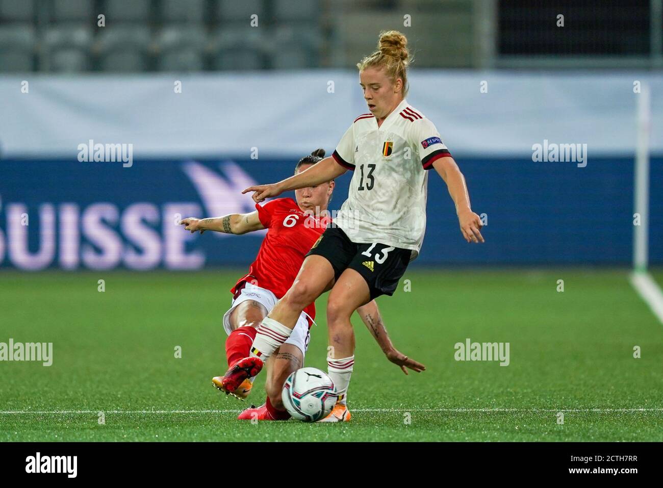 22.09.2020, Thun, Stockhorn Arena, EM Quali Frauenfussball: Schweiz ...