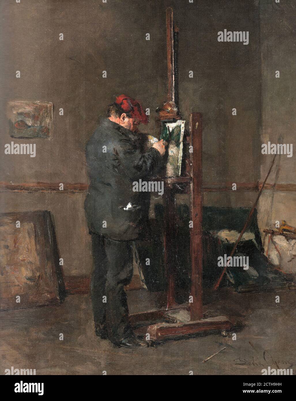 Oyens David - Aan Het Werk (Au Travail) - Dutch School - 19th Century ...