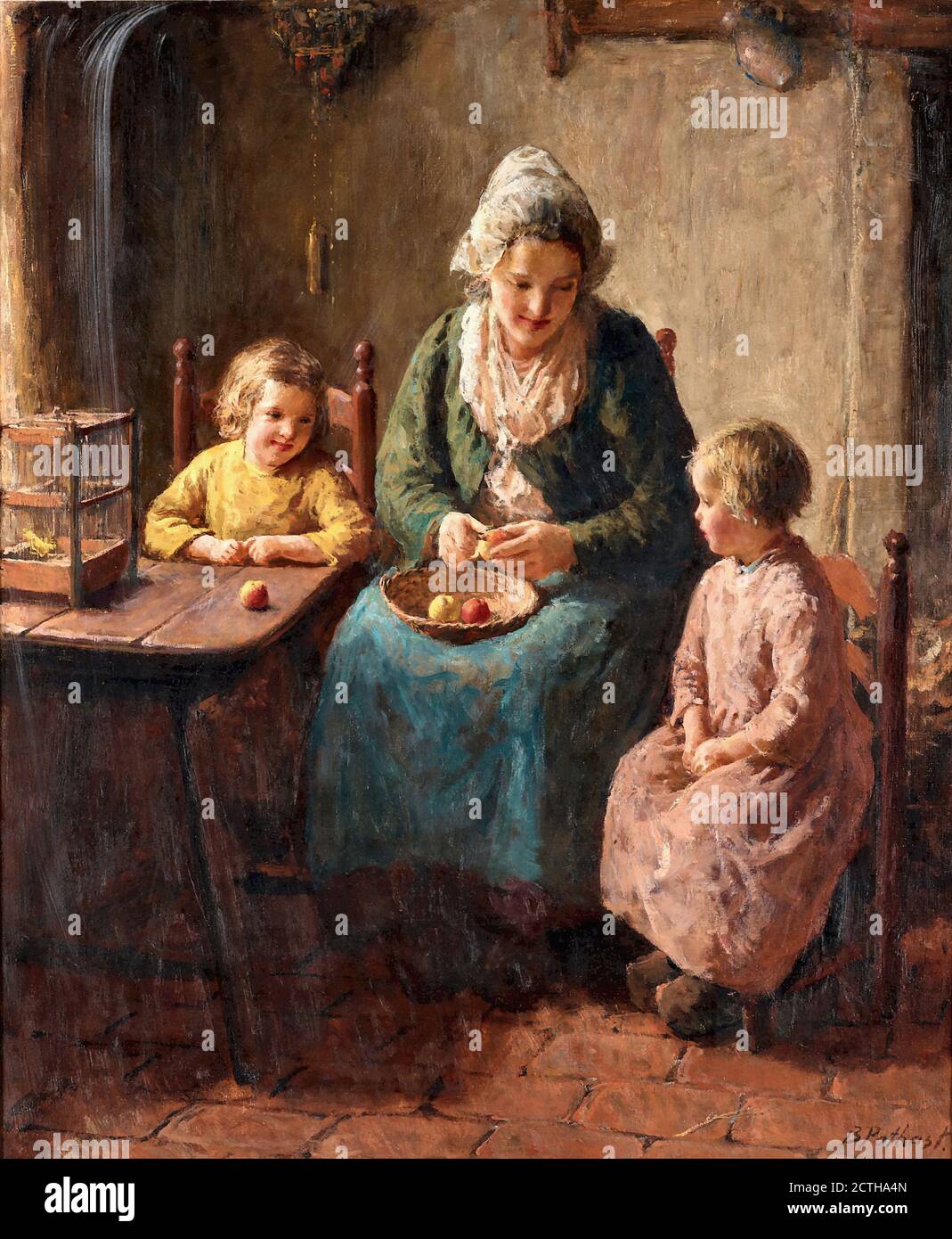 Pothast Bernard - Family Idyll - Dutch School - 19th Century Stock ...