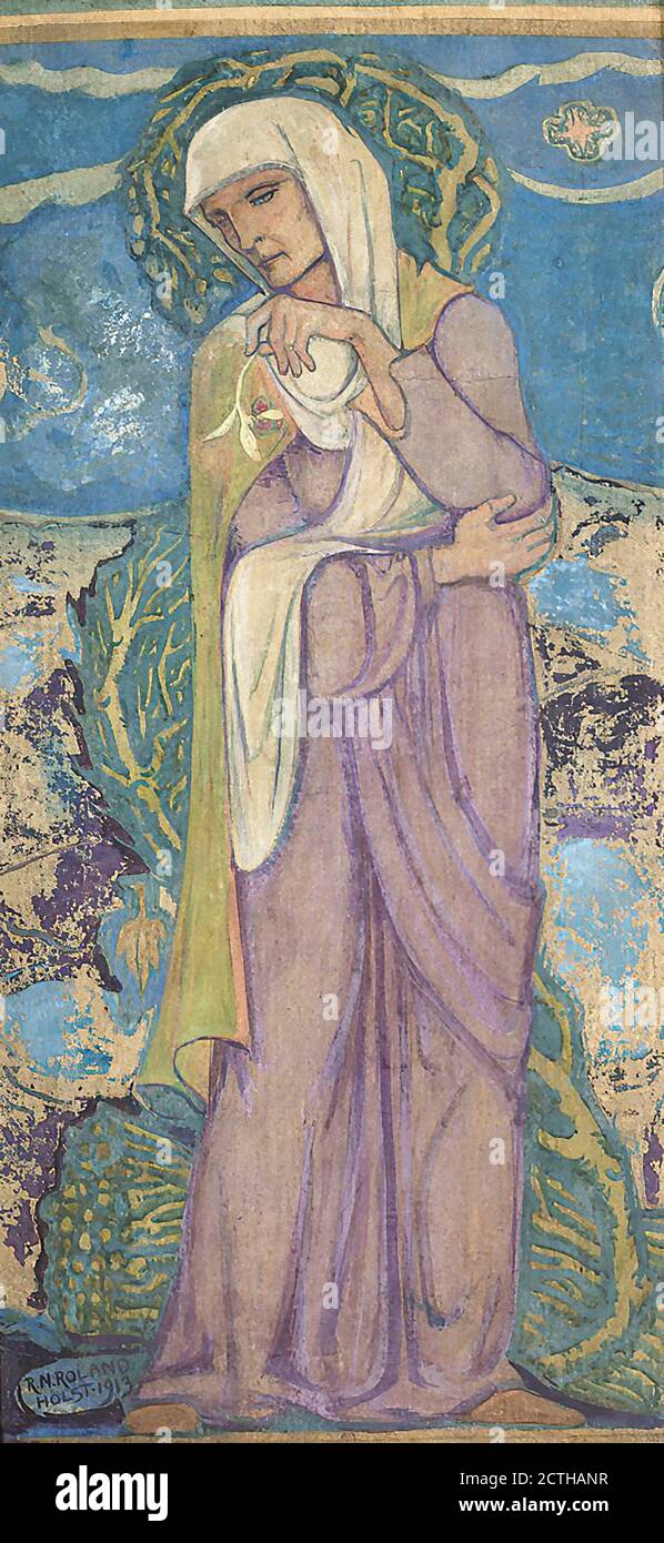 Roland Holst Richard - Herinnering - Dutch School - 19th Century Stock ...