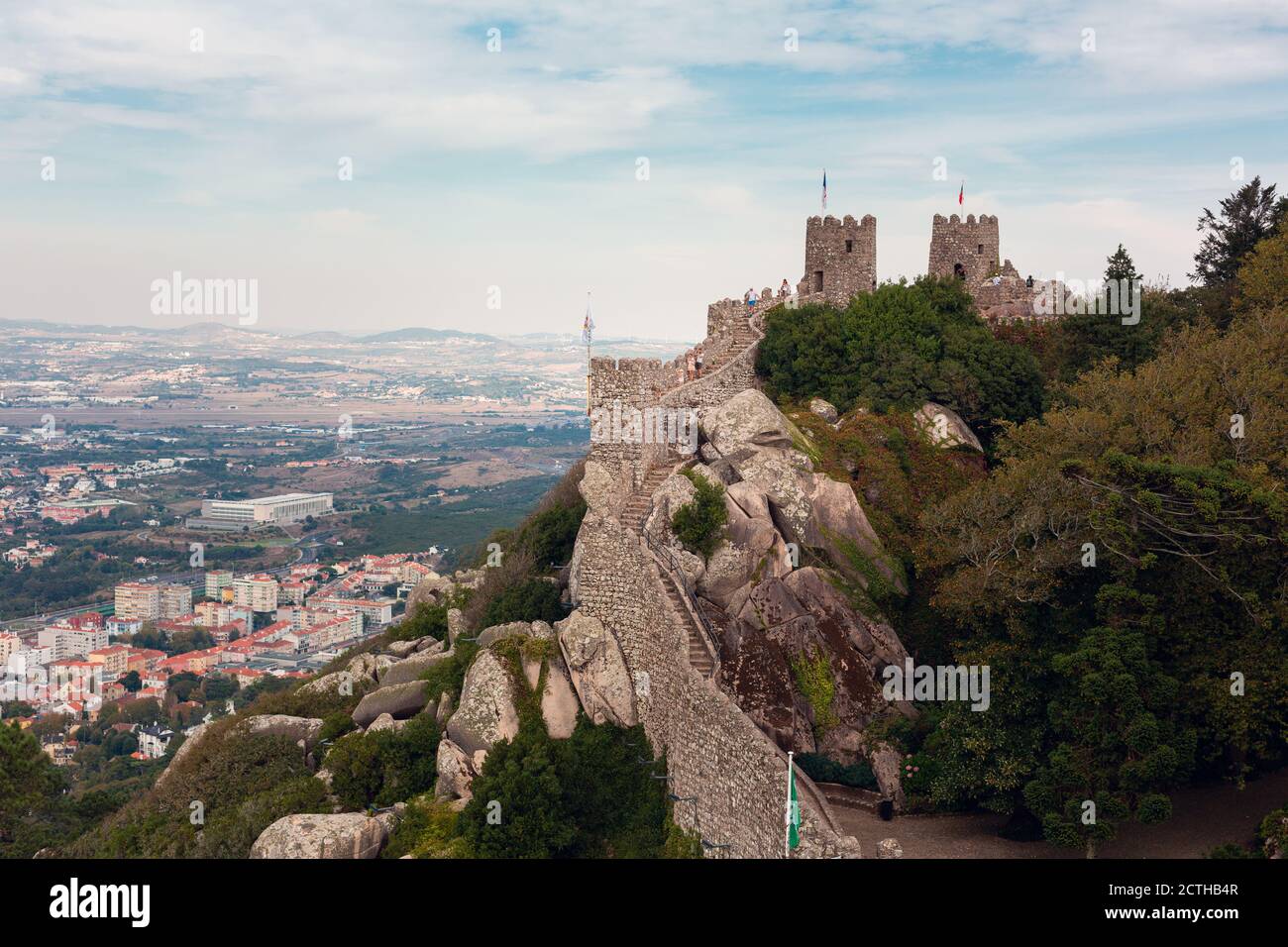 Sintra, Portugal - September 11, 2020:The Castle of Sintra, also known ...