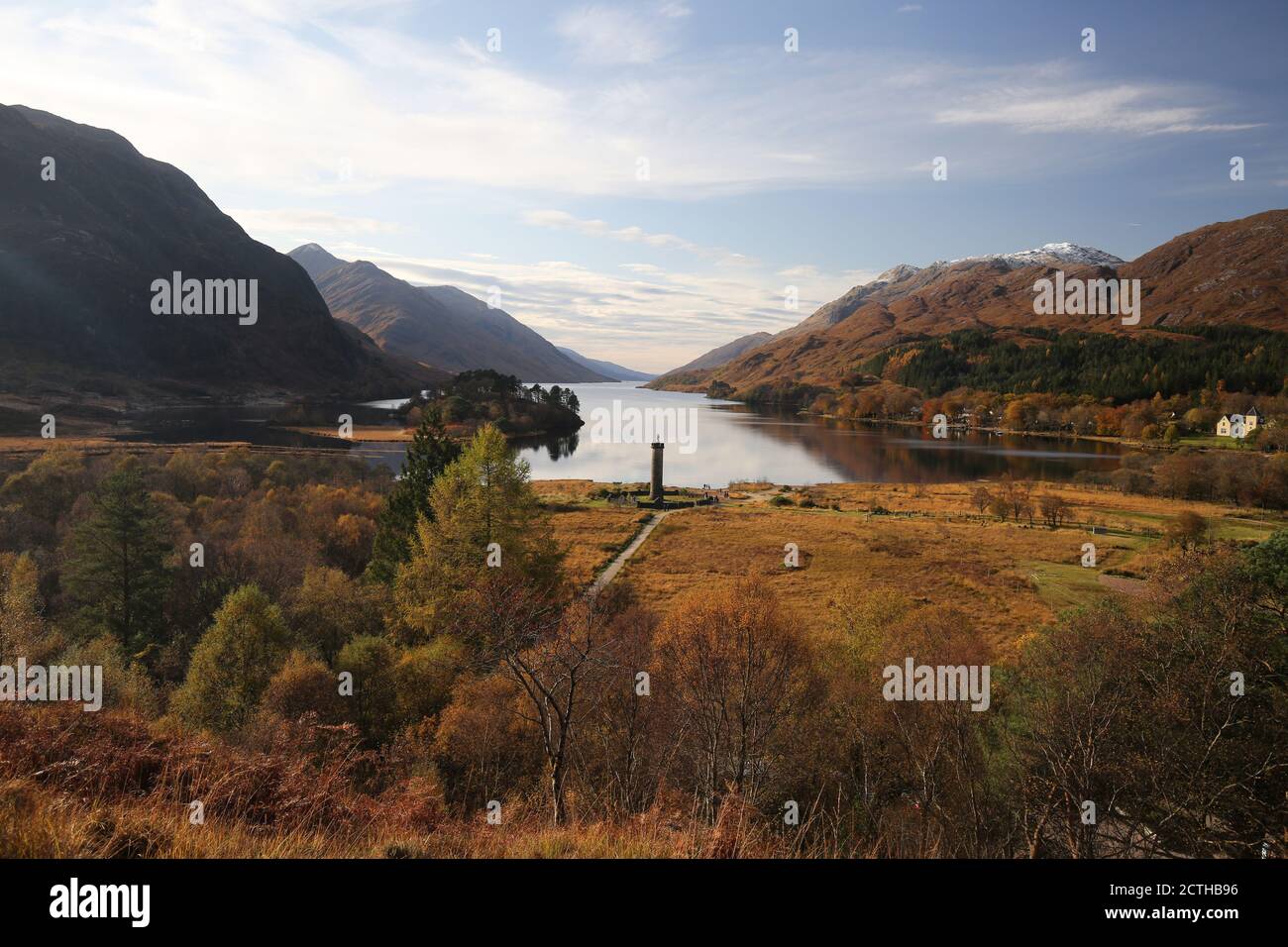 Glenfinnan Monument, Lochaber Scotland 1815, in tribute to the Jacobite ...