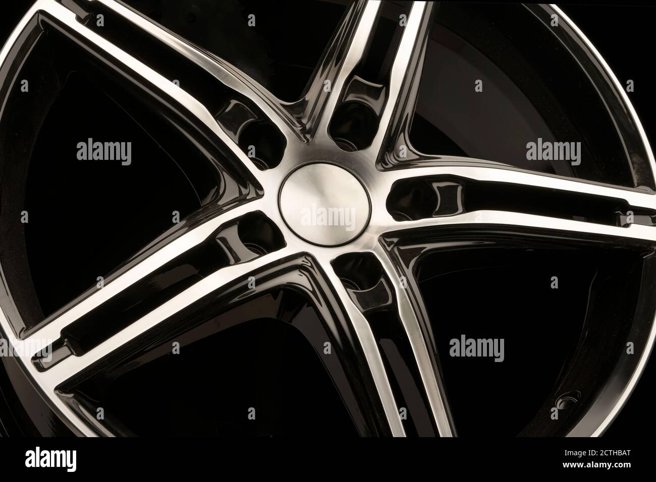 Black alloy wheel hi-res stock photography and images - Alamy