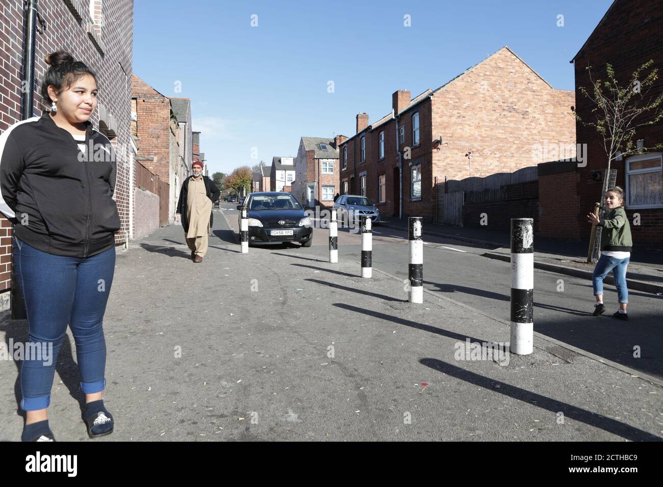 Roma community in Page Hall Sheffield Stock Photo - Alamy