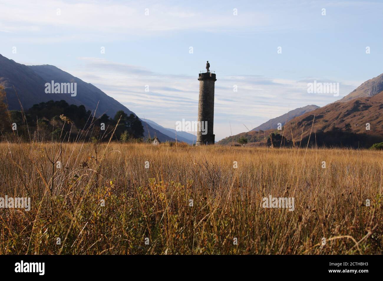 Glenfinnan Monument, Lochaber Scotland 1815, in tribute to the Jacobite ...