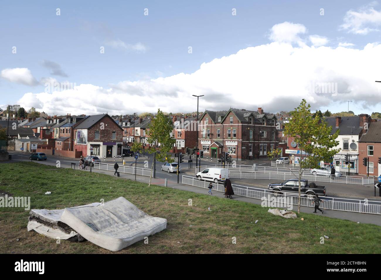 Roma community in Page Hall Sheffield Stock Photo - Alamy