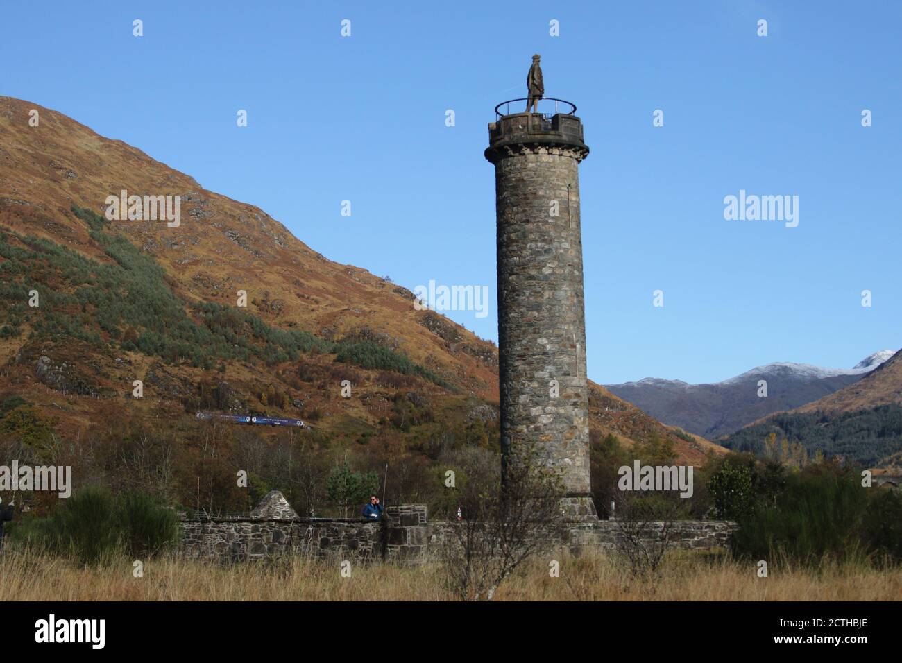 Glenfinnan Monument, Lochaber Scotland 1815, in tribute to the Jacobite ...