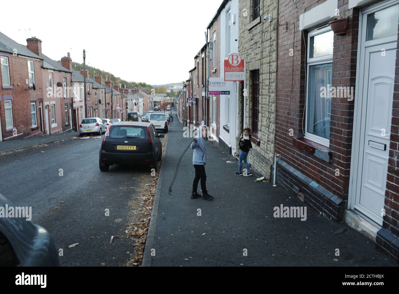 Roma community in Page Hall Sheffield Stock Photo - Alamy