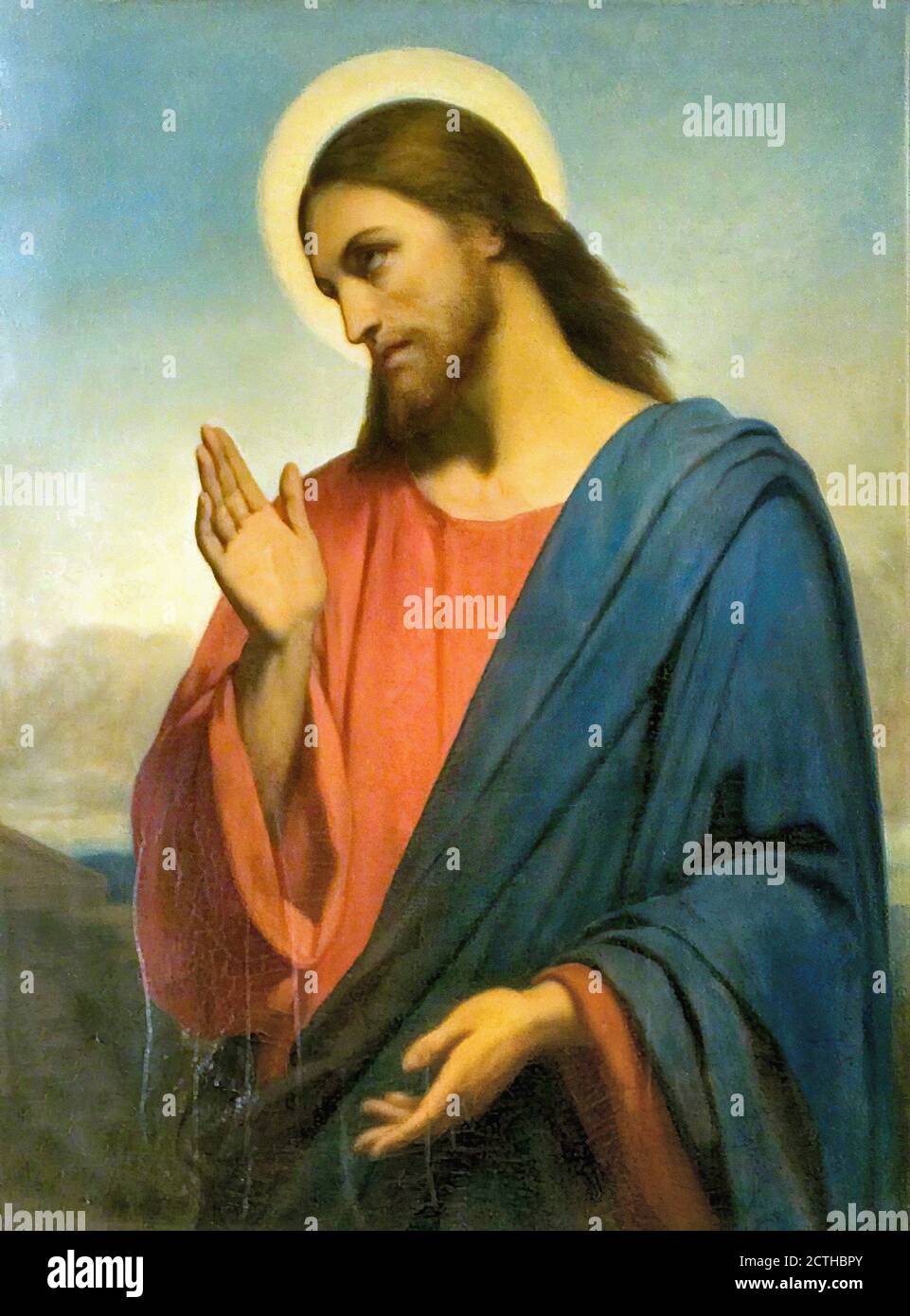 Scheffer Ary - Christ Weeping over Jerusalem 2 - Dutch School - 19th ...