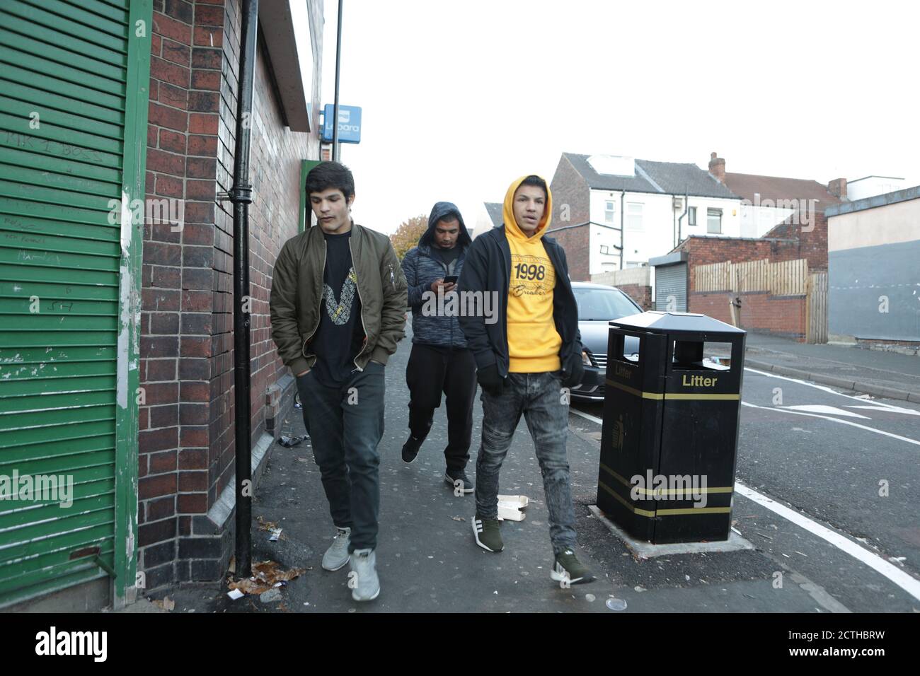 Roma community in Page Hall Sheffield Stock Photo - Alamy