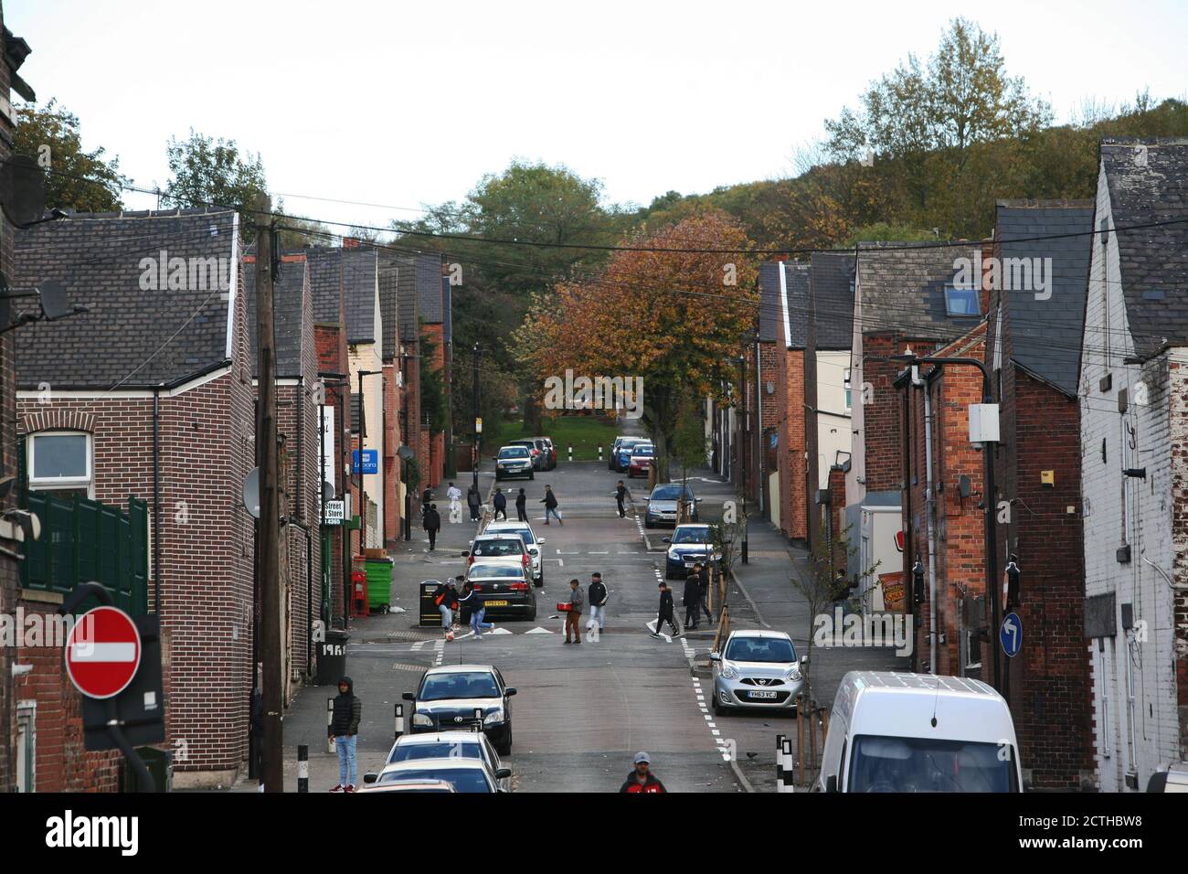 Roma community in Page Hall Sheffield Stock Photo - Alamy