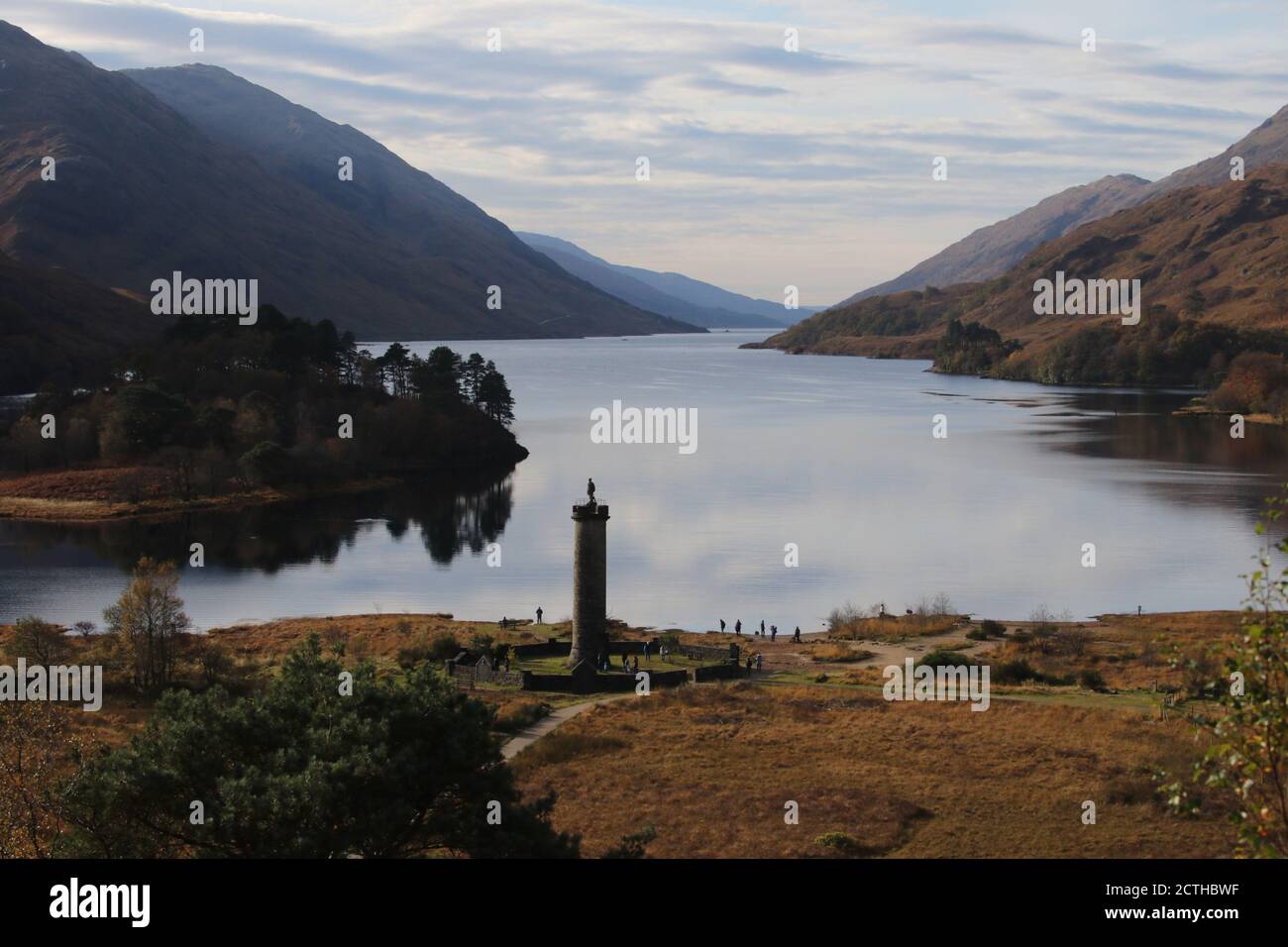 Glenfinnan Monument, Lochaber Scotland 1815, in tribute to the Jacobite ...